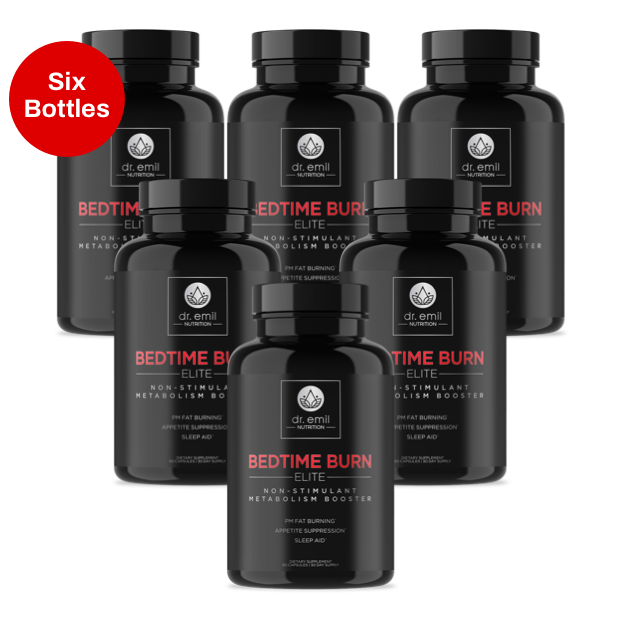 Bedtime Burn Elite Value Pack - 6 Bottles — Dr Emil Nutrition